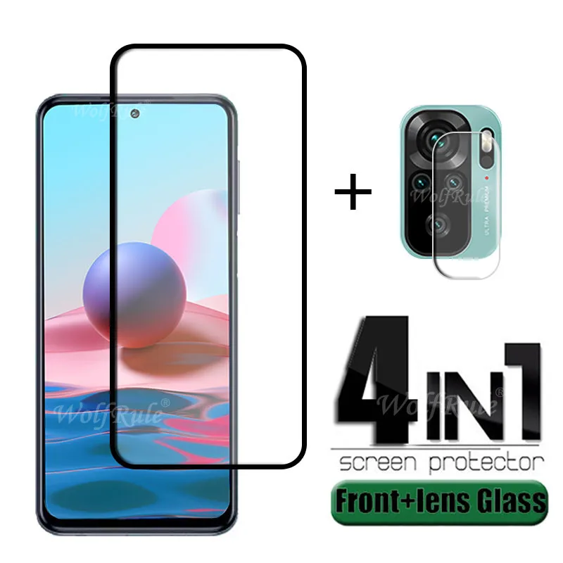 4-in-1-For-Xiaomi-Redmi-Note-10-Glass-For-Redmi-Note-10-Tempered-Glass ...