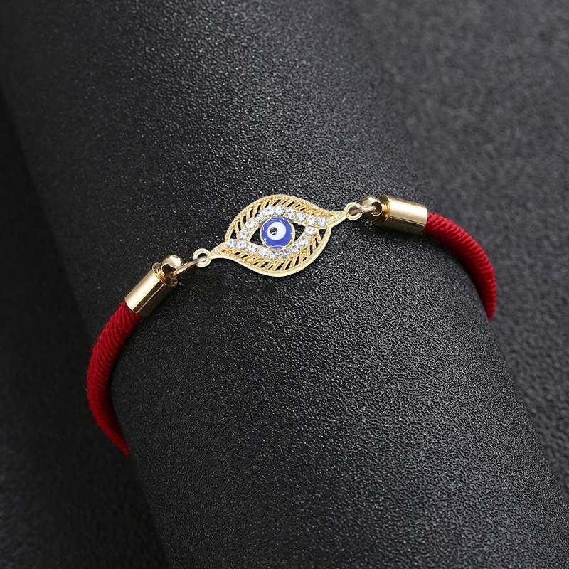Pulsera roja de la suerte para mujer, amuleto de brazalete con mal de ...