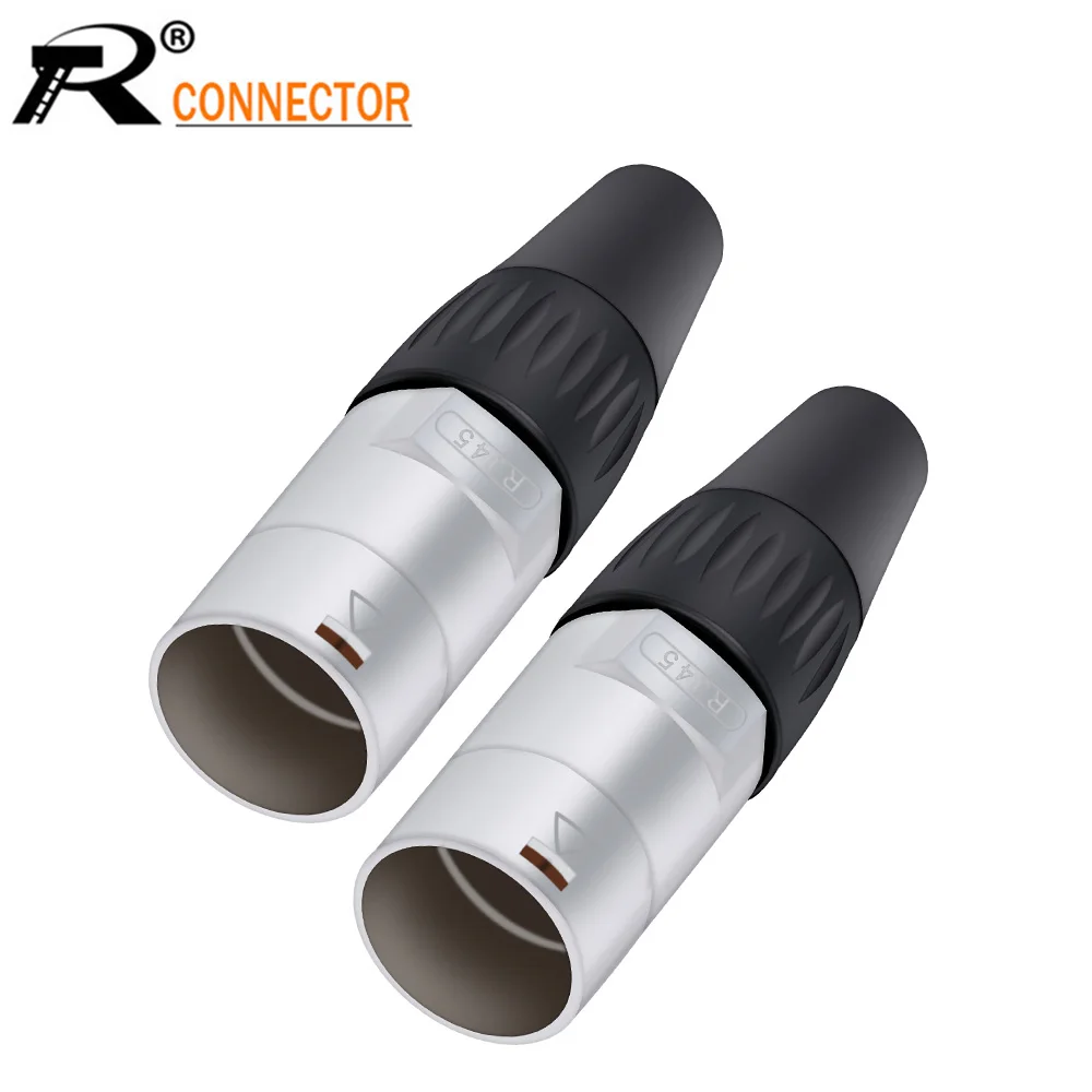 10pcs/lot RJ45 Waterproof Connector RJ45 Aviation Male Plug Network ...