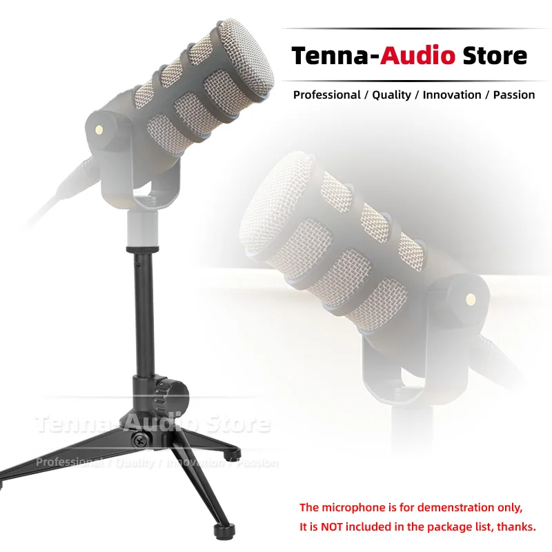 Adjustable Height Tripod Desktop Microphone Stand For Rode PodMic Pod ...
