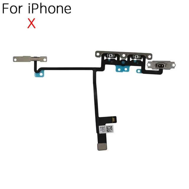 Volume Control Mute Button Switch Connector Flex Cable For iPhone X XR ...