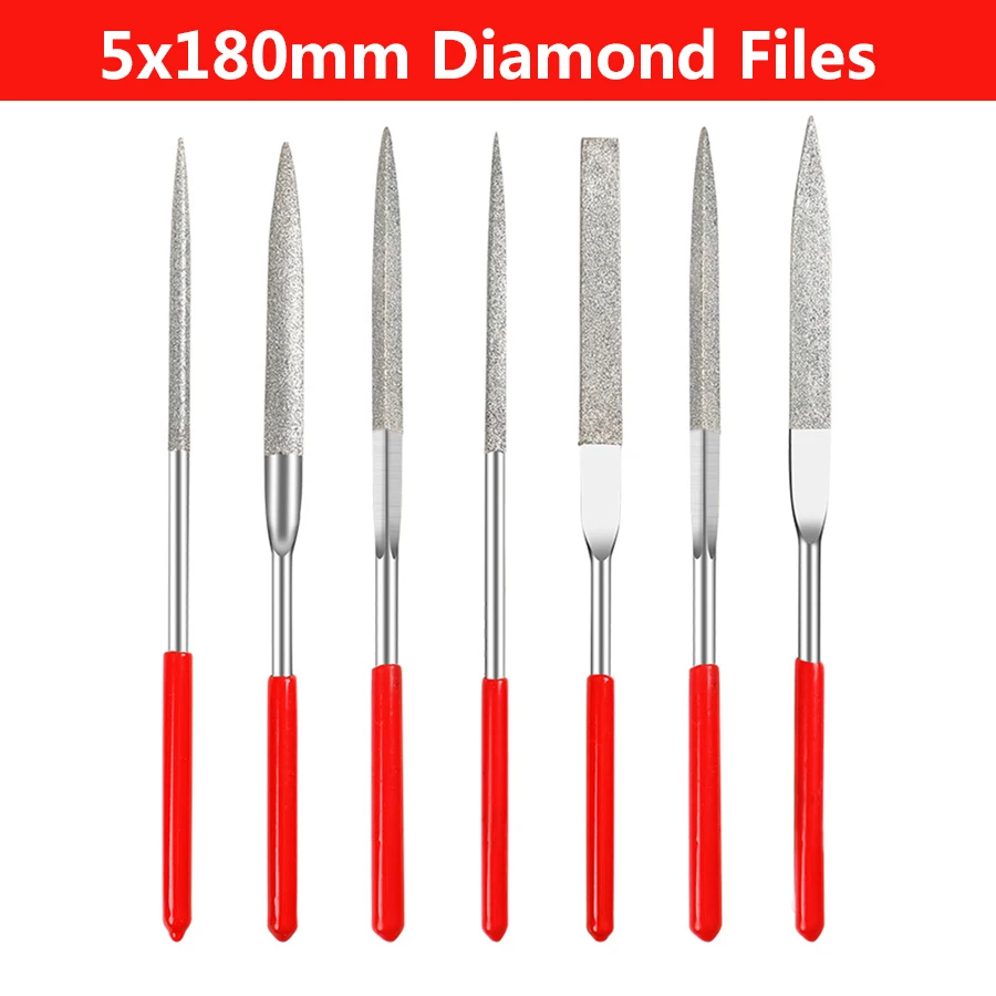 5x180mm Assorted diamond file Diamond file Polished fine steel files ...