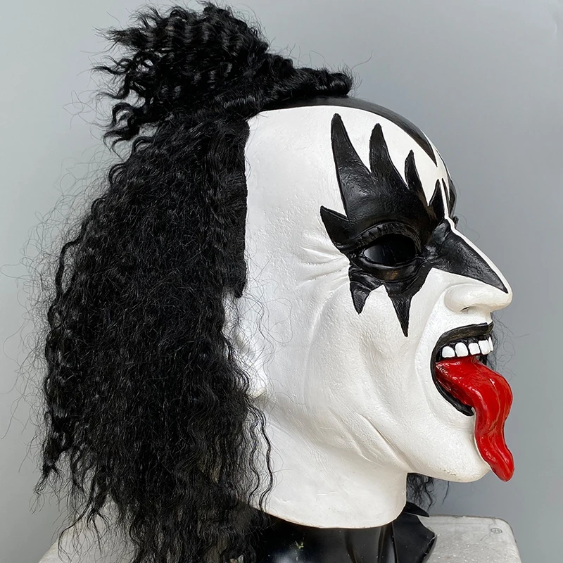 Halloween Kiss Band Gene Simmons Punk Chaim Witz Rock Cosplay Mask ...