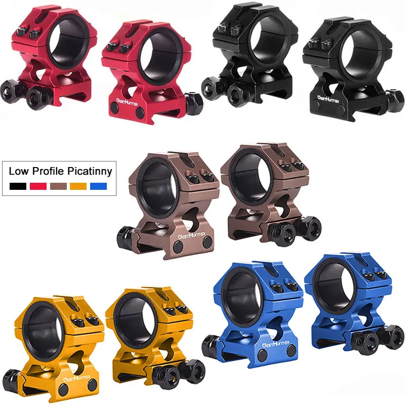 Low-Profile-Picatinny-Scope-Mount-25-4MM-30MM-Dual-Rings-Fully-CNC ...