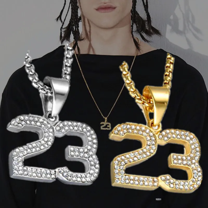 Fashion-Crystal-Hip-Hop-Basketball-Legend-Number-23-Pendants-Necklaces ...