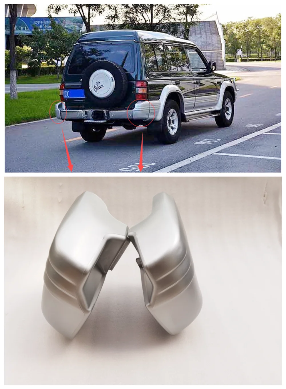 Rear Bumper Wrap Angle For Mitsubishi PAJERO/MONTERO V31W V32W V33W ...
