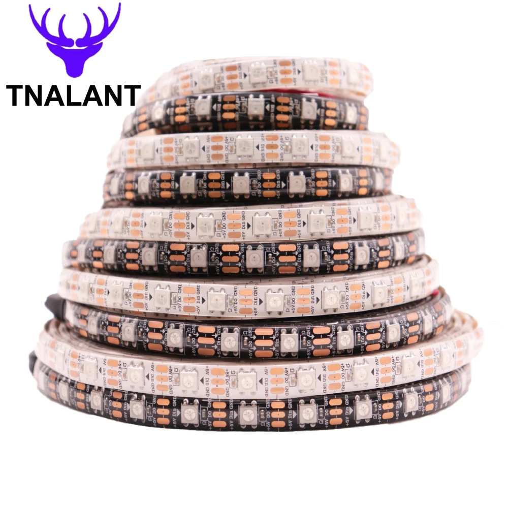 WS2812B WS2812 RGB Led Strip Individually Addressable Smart 5050 Led ...