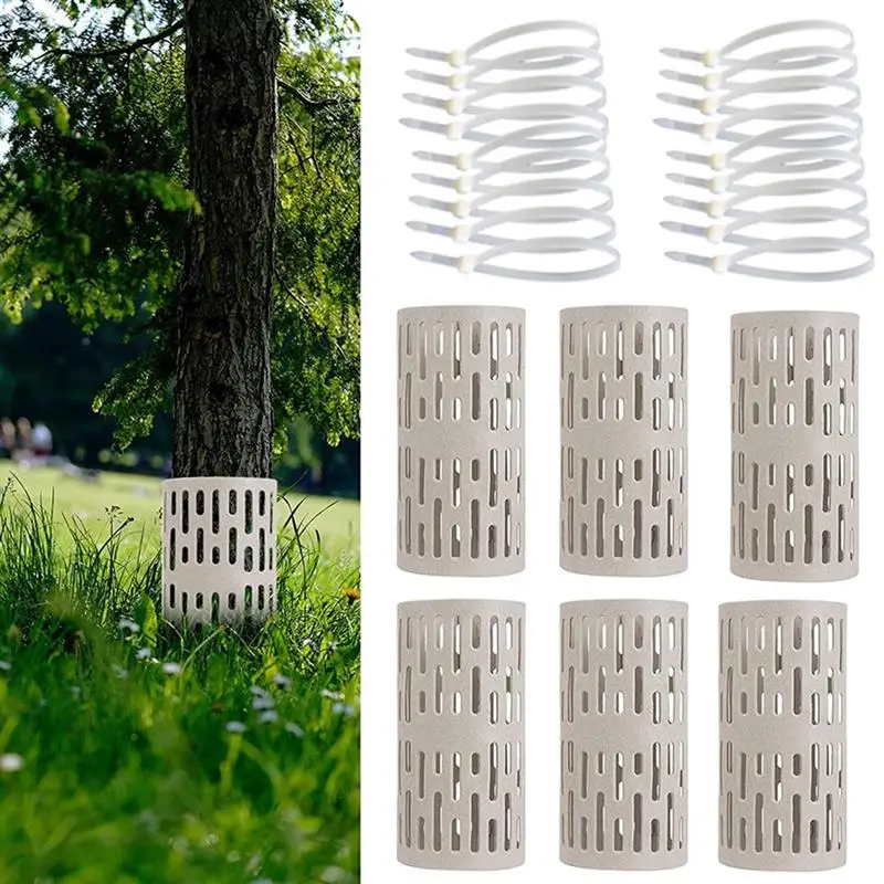 6PCS Adjustable Plant Protection Cover Prevent Mowing Machine Lawn ...