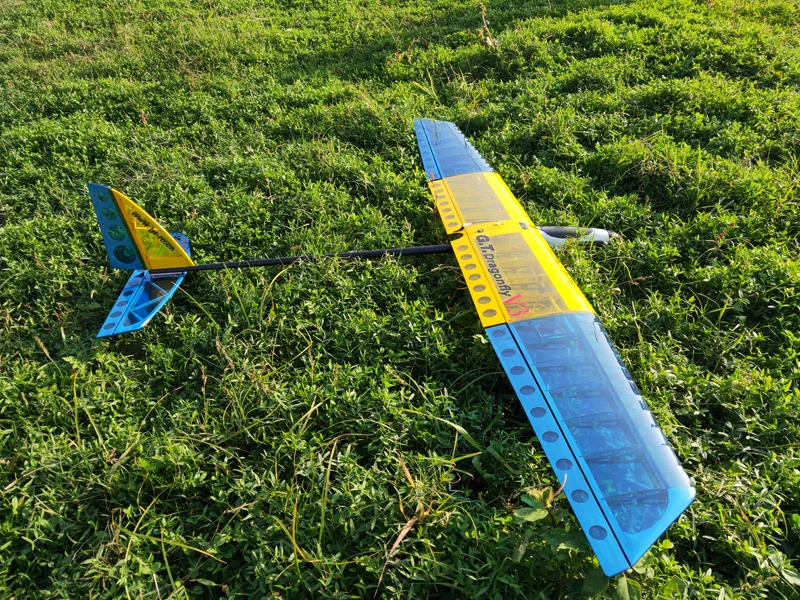 Gtrc Gt1500 V3 Dragonfly Balsa Wood Rc Glider Sailplane Model - Rc ...