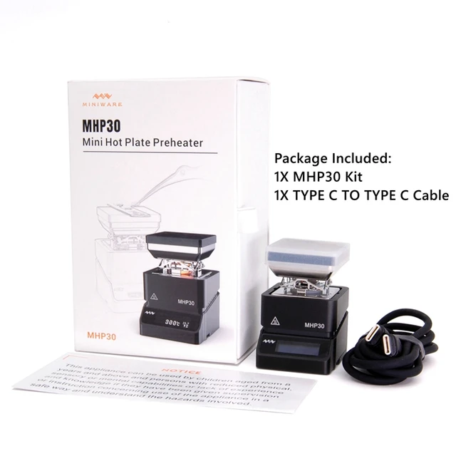 MHP30 Mini Hot Plate SMD Preheater Preheating Rework Station PCB Board ...