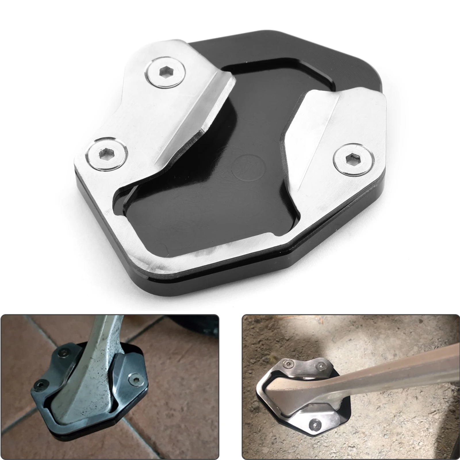 Topteng For TRIUMPH TIGER800 2013 2017 Side Stand Kickstand Pad ...