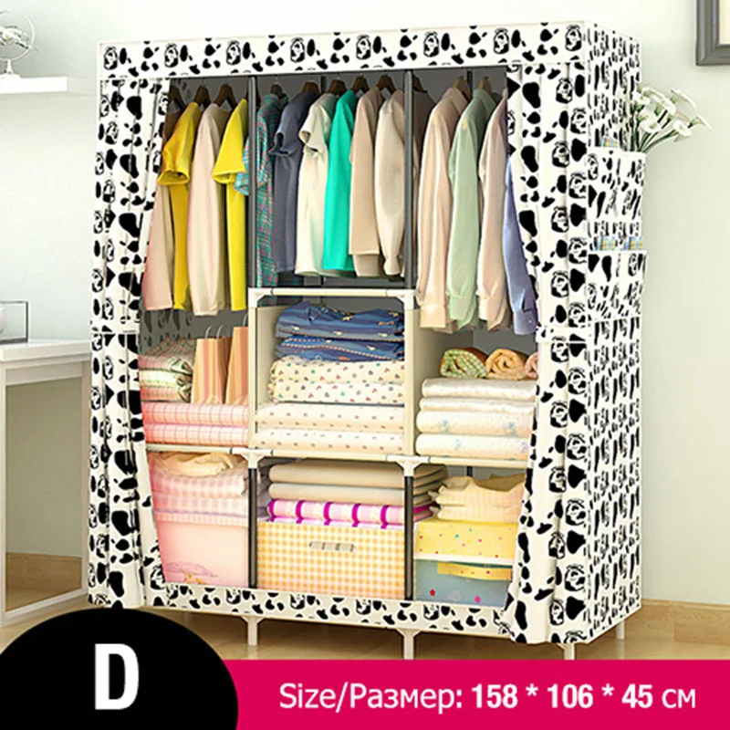 Non-woven Multifunction Wardrobe Closet Furniture Fabric Large Wardrobe ...