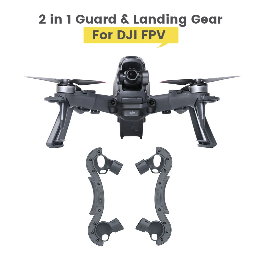 2 in 1 Landing Gear for DJI FPV Drone Multifunction Guard & Heightening ...