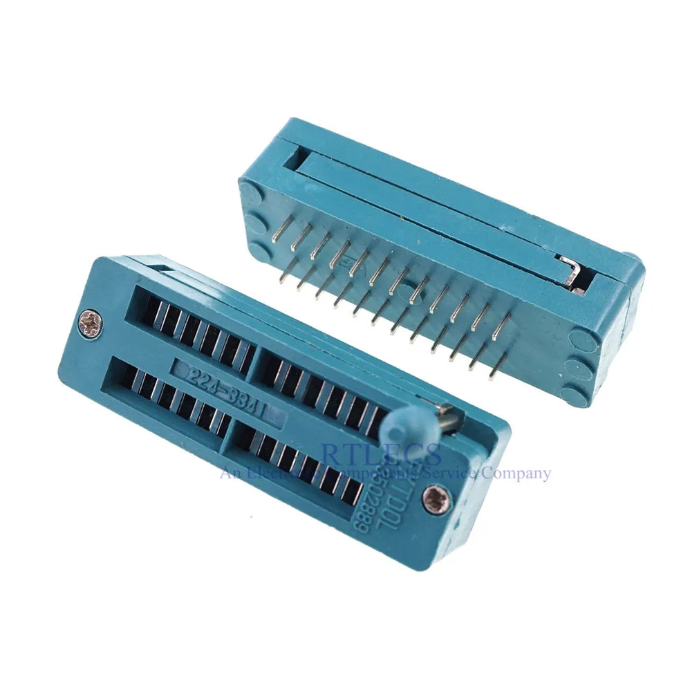 Prueba IC DIP ZIF ZIP Socket, 24 Pines, 2,54mm, ajuste a presión ...