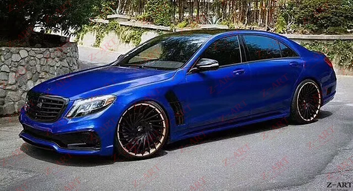 Z-ART wide body kit for Mercedes Benz S CLASS W222 prefacelift tuning ...