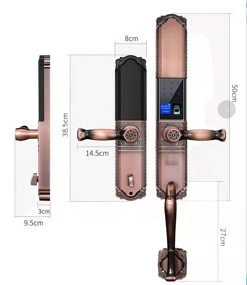 Villa-Smart-door-Lock-fingerprint-unlock-password-unlock-card-unlock ...