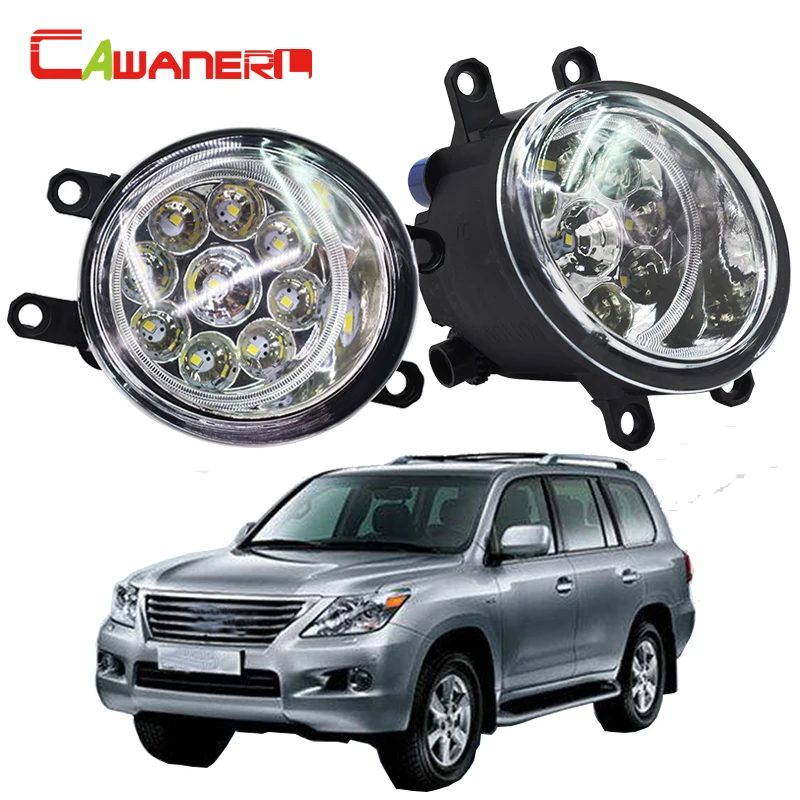 Cawanerl 2 X Car LED Light Left + Right Fog Light Daytime Running Light ...