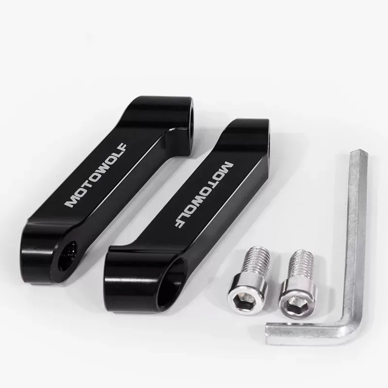 Motorcycle-Rearview-Mirror-Extension-Mount-Bracket-Holder-Universal-8 ...