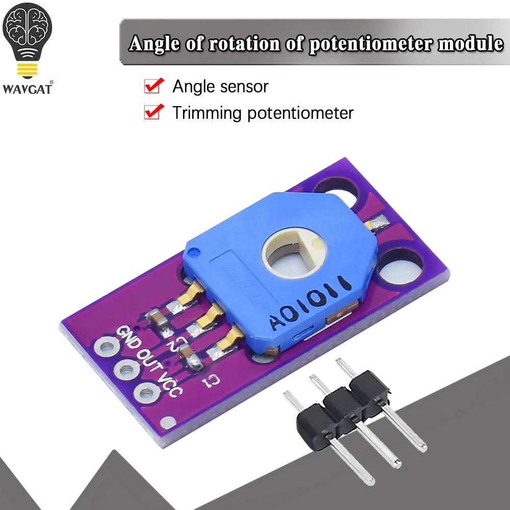WAVGAT CJMCU 103 Rotary Angle Sensor SMD Dust Proof Angle Sensing ...
