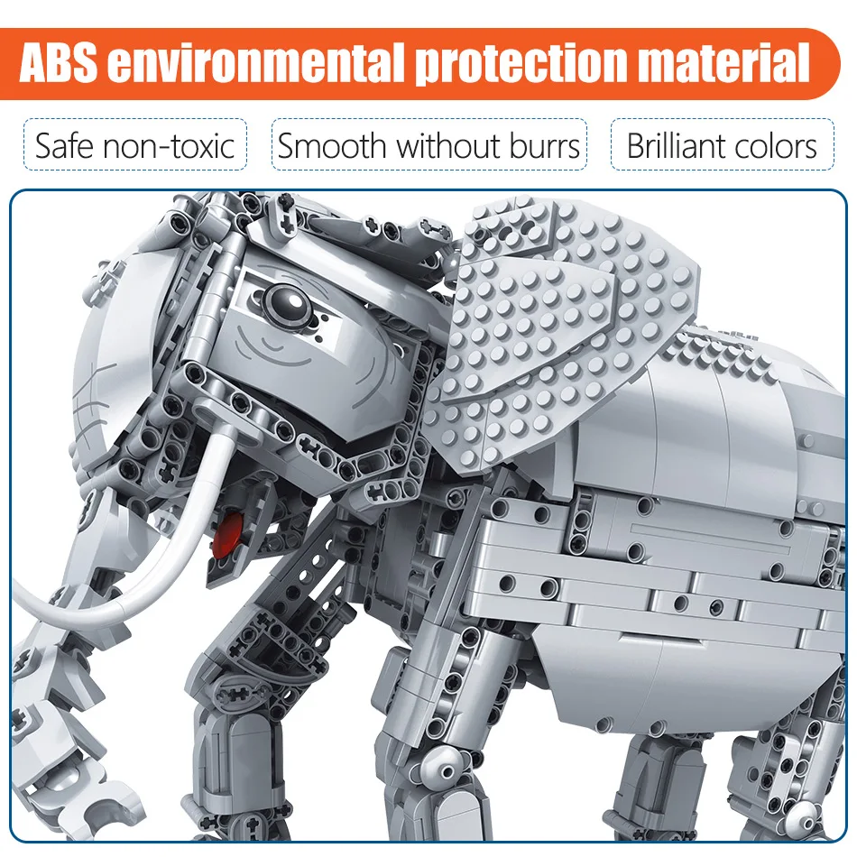 Winner 7107 RC Remote Control Elephant Building Blocks - Building Toys