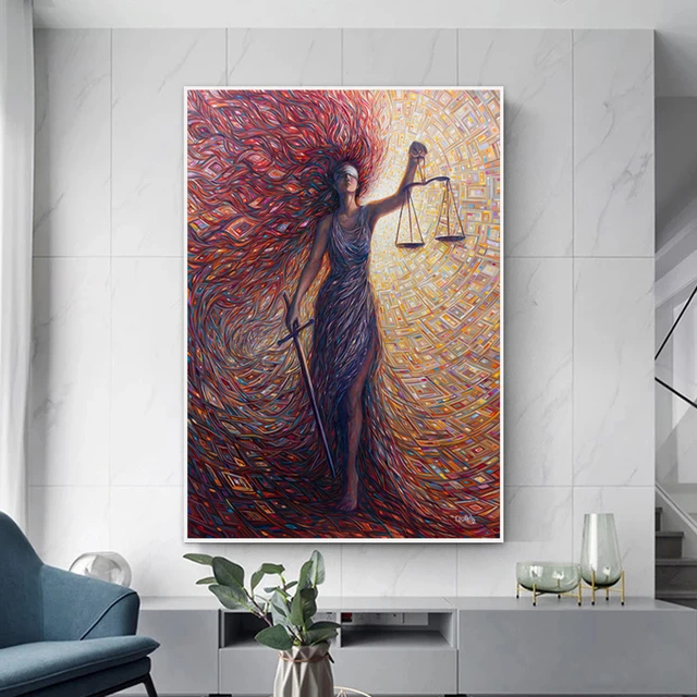 Lady Justice Painting