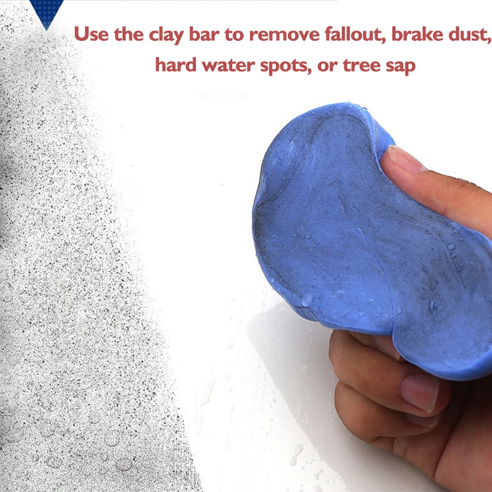 Paint Contamination Removal 10-Piece Blue Detailing Clay Bar Kit - Auto ...