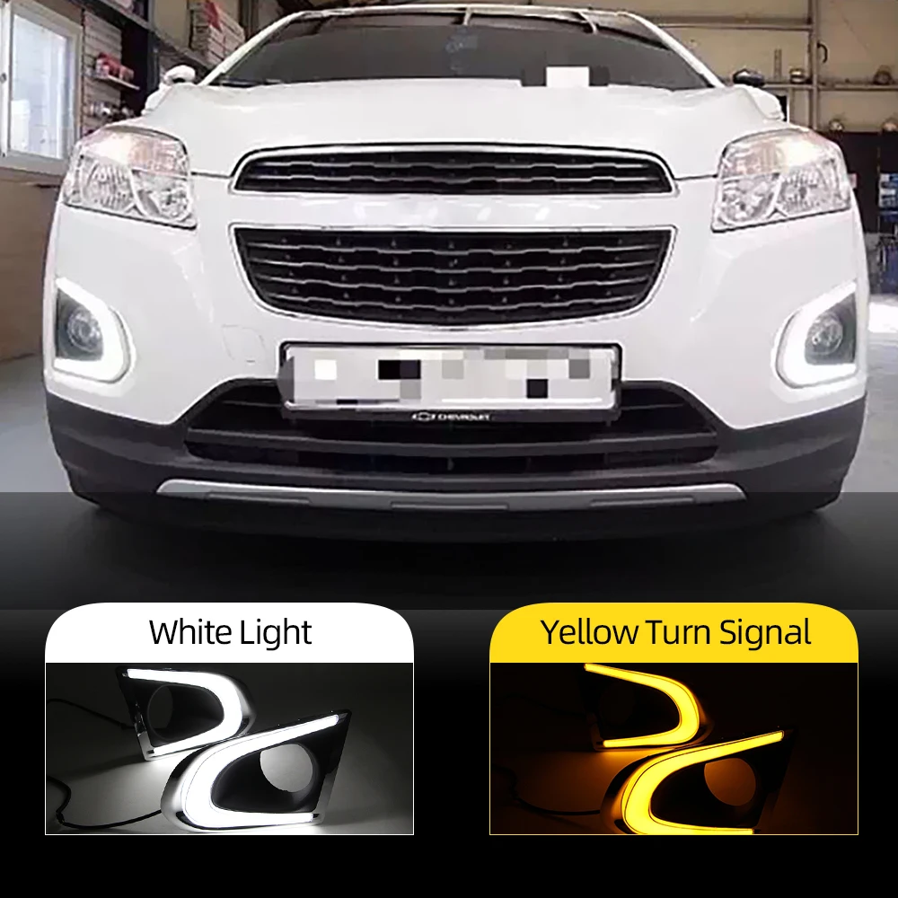 2PCS DRL For Chevrolet Chevy TRAX 2014 2015 2016 Daytime Running Lights ...