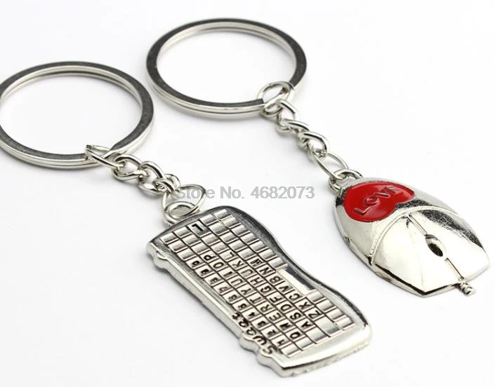by DHL or Fedex 500pair Love Couple Keychain Romantic Valentine Gifts ...