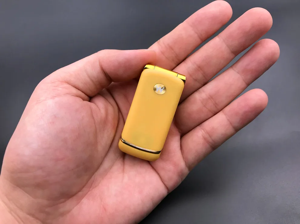 Ulcool F1 Mini Flip Mobile Phone Wireless Bluetooth Dialer Magic Voice ...