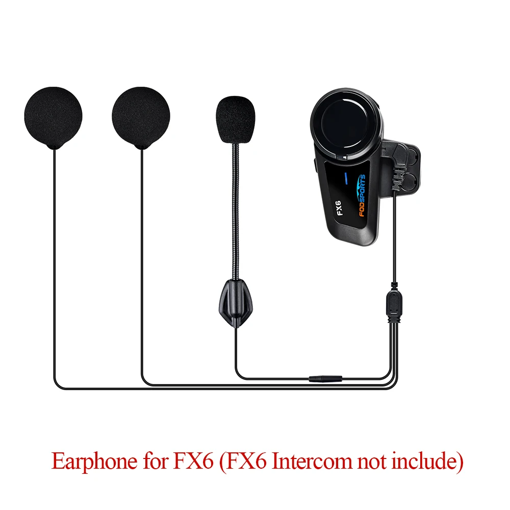 Fodsports FX6 Motorcycle Helmet Bluetooth Intercom Earphone Parts Hard ...