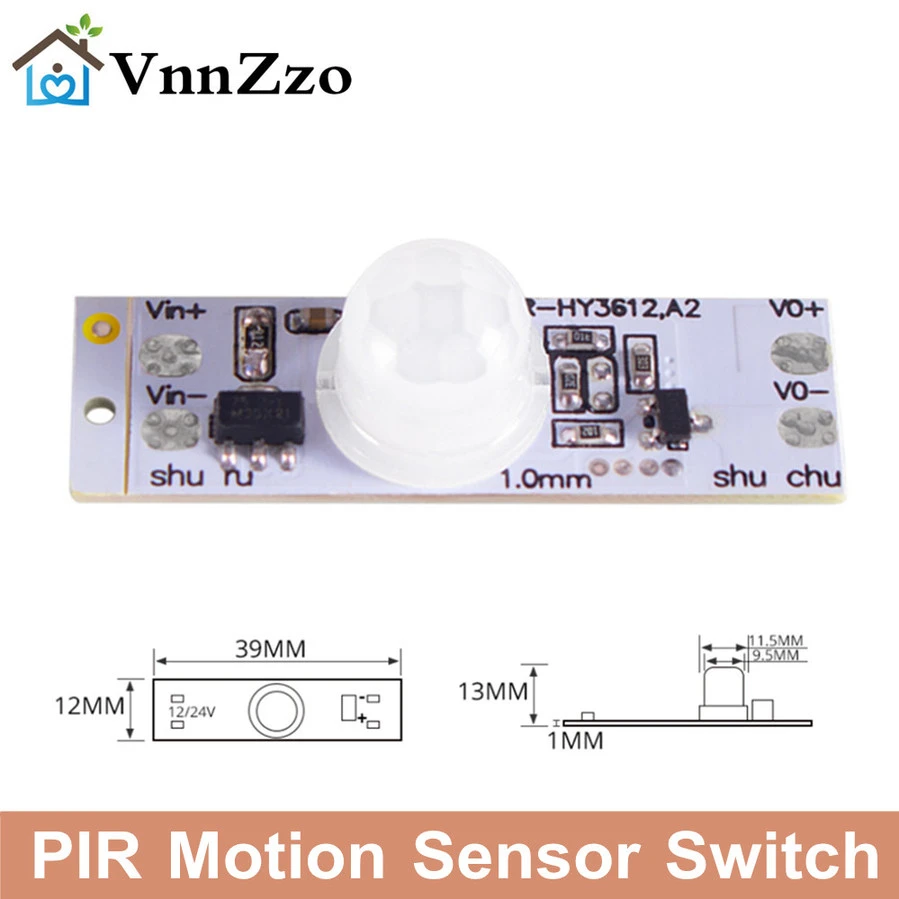 Pir Motion Sensor Switch Dc 12v 24v Ceiling Module 3a Infrared ...