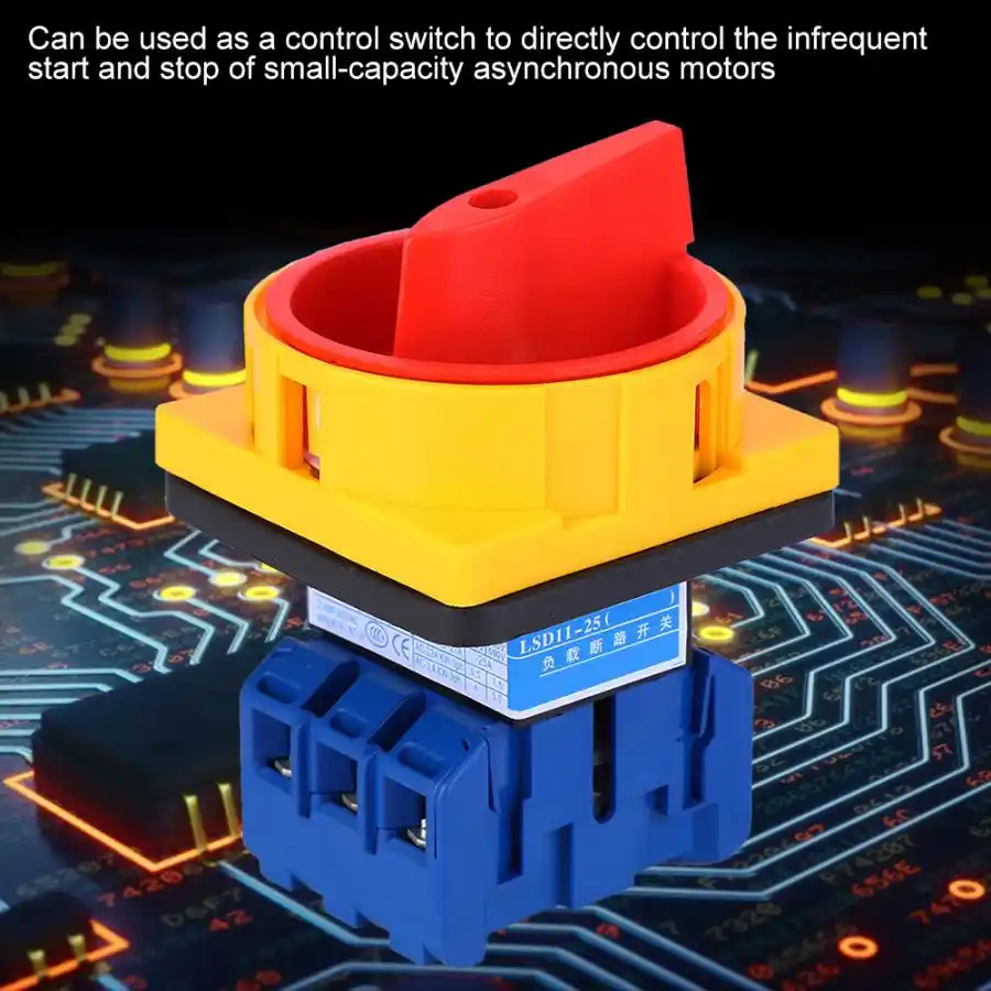 Changeover Switch 25A 600V D11-25A 6 Terminals Rotary Changeover Switch ...