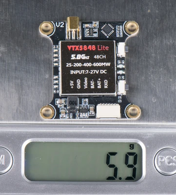 VTX5848 LITE 48CH 5,8G 25/100/200/400/600 мВт переключаемый VTX модуль ...