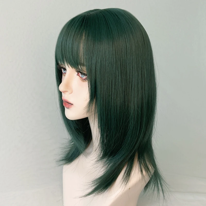 Dark Green Cosplay Wig