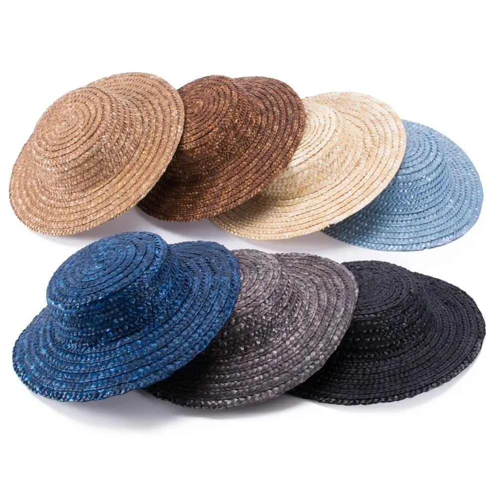 10pcs Mini Top Maize Straw Hats Craft Making Fascinator Millinery ...