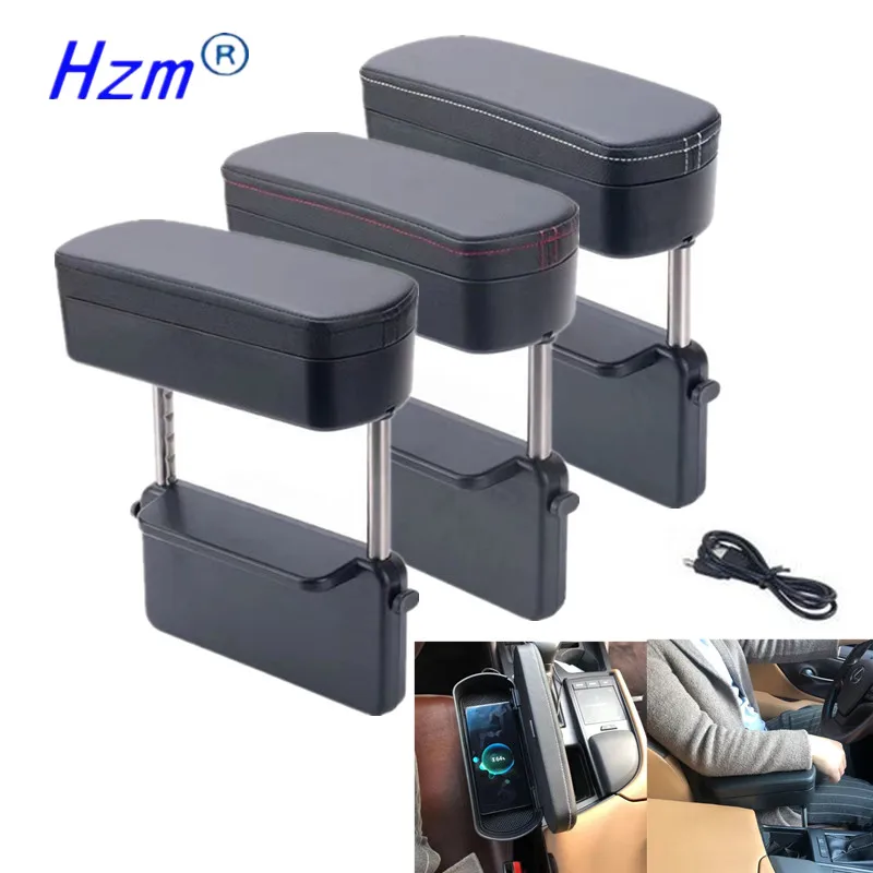 Car Armrest Box Elbow Support Universal Auto Seat Gap Organizer Arm ...