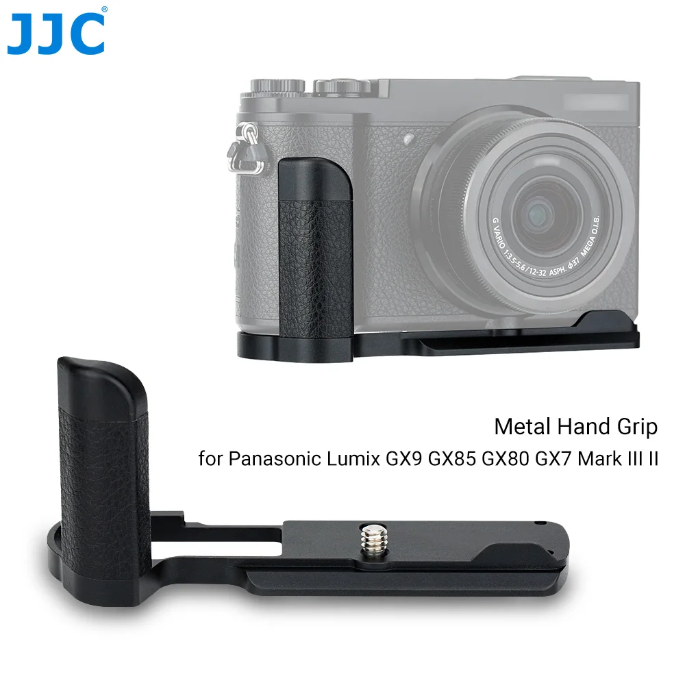 JJC DMW-HGR2 Metal Hand Grip Camera Grip Tripod Quick Release L Plate ...