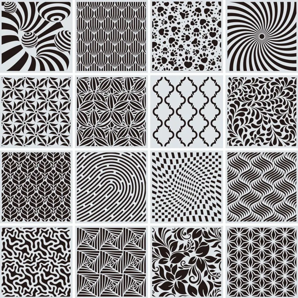 Simple Geometric Pattern Stencil