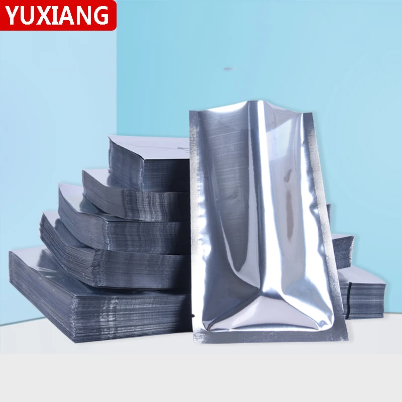 Silver Open Top Plating Aluminized Bag Heat Seal Food Packaging Vacuum ...