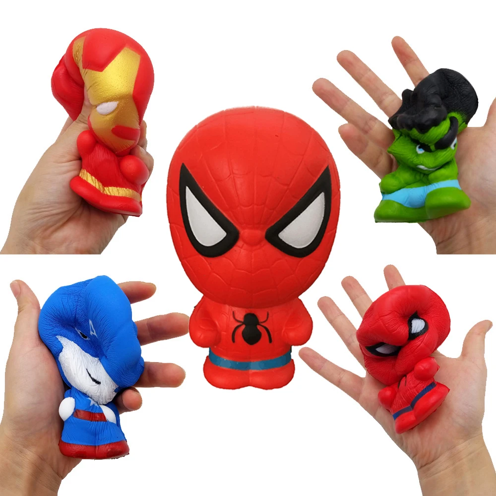 Marvel-Squishy-Kawaii-Squishy-Squish-Spiderman-Hulk-Iron-Man-Spider ...