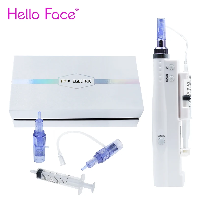 2 In 1 Aqua Derma Pen With 10 Pcs Needles And 10 Pcs Syringe Tube Meso ...