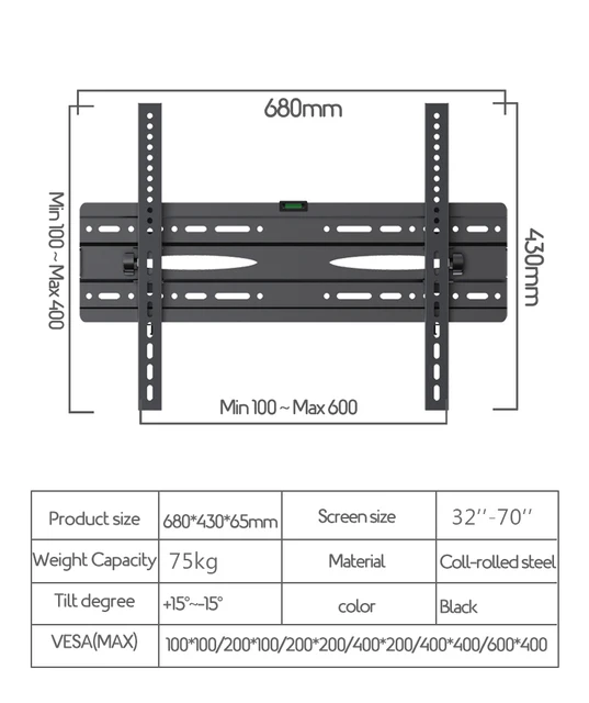Support Mural TV 65 Pouces