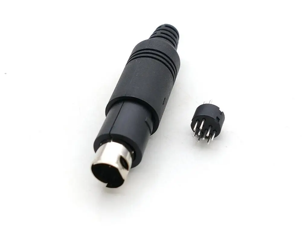 1pcs 9 pin Male Mini Din Connector soldering|connector din|connector ...