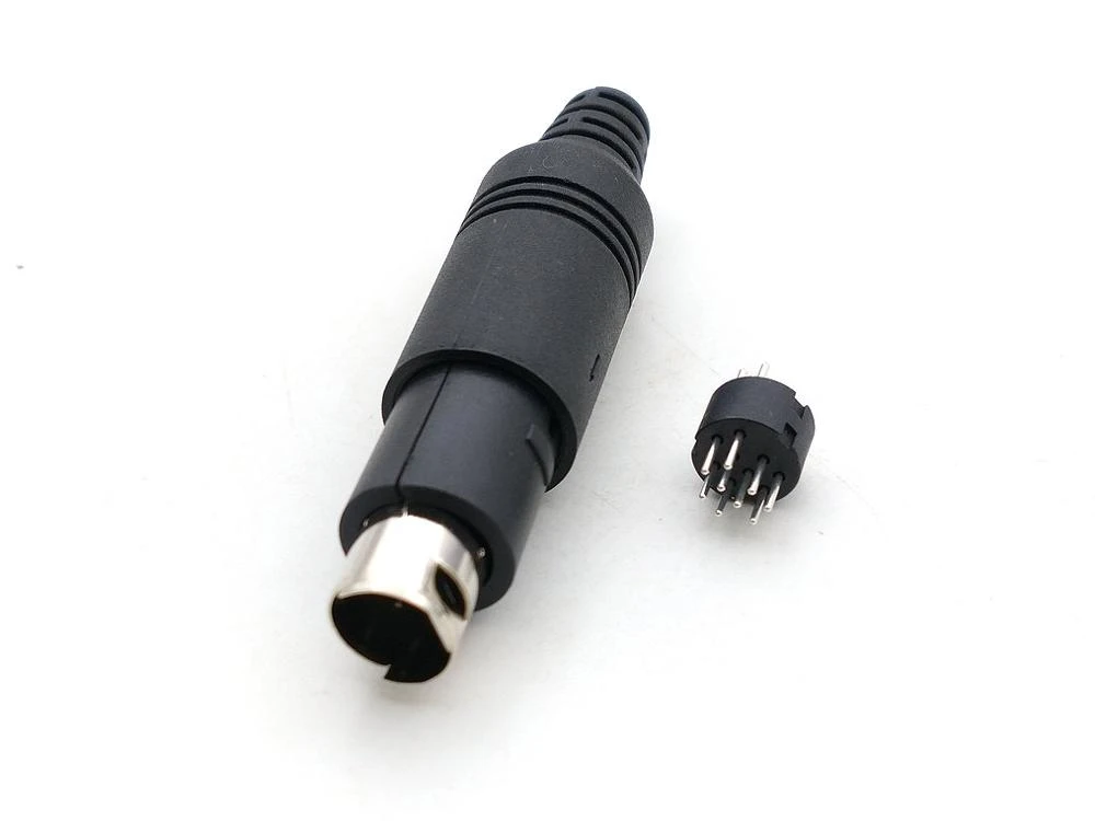 1pcs 9 Pin Male Mini Din Connector Soldering - Connectors - AliExpress