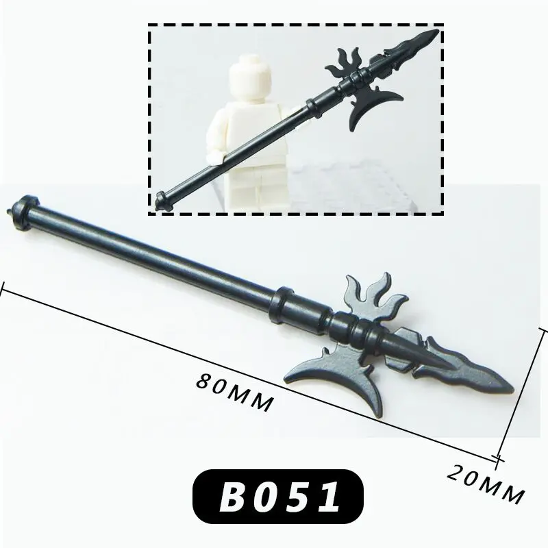 Building Blocks medieval accessories Soldier minifigures knives and ...