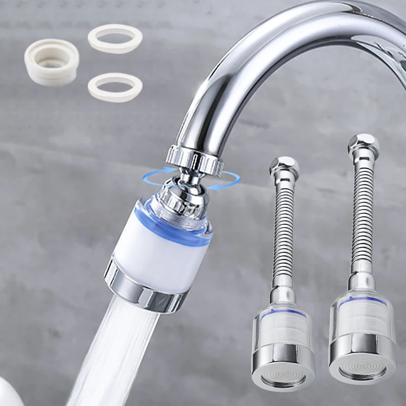 Rotatable Kitchen Faucet Extender Faucet Aerator Water Saving Tap ...