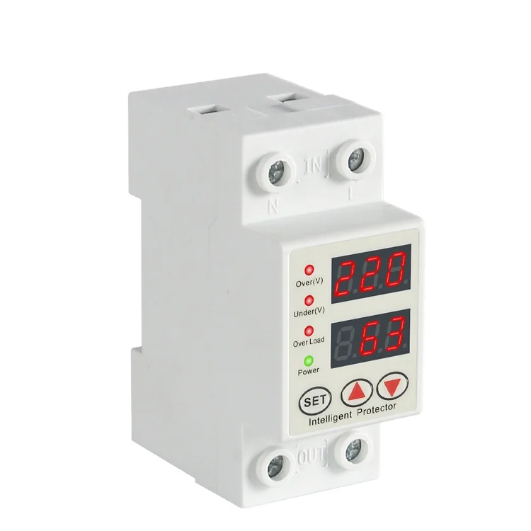 Digital-Overvoltage-Undervoltage-Protection-Device-63A-220VAC-50-60HZ ...