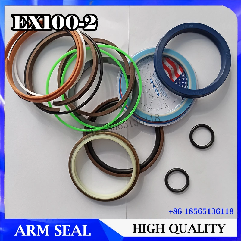 EX100 2 Cylinder ARM Seal Kit for Hitachi EX100 2 Hydraulic Arm Oil ...