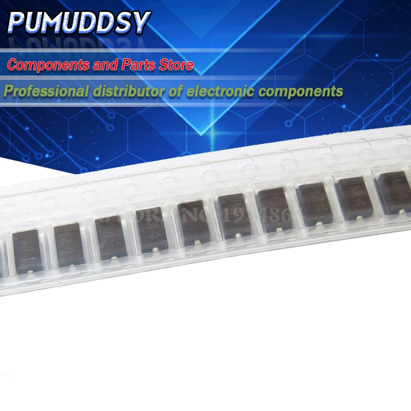 100PCS DIODE M4 1N4004 SMD 1A 400V IN4004 Rectifier Diode|Integrated Circuits| - AliExpress