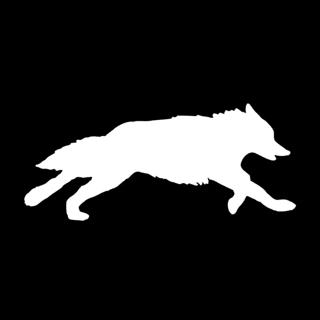 Wolf Running Silhouette